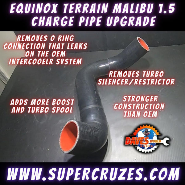 Equinox/Terrain / Malibu 1.5 Charge pipe upgrade removes turbo silence ...