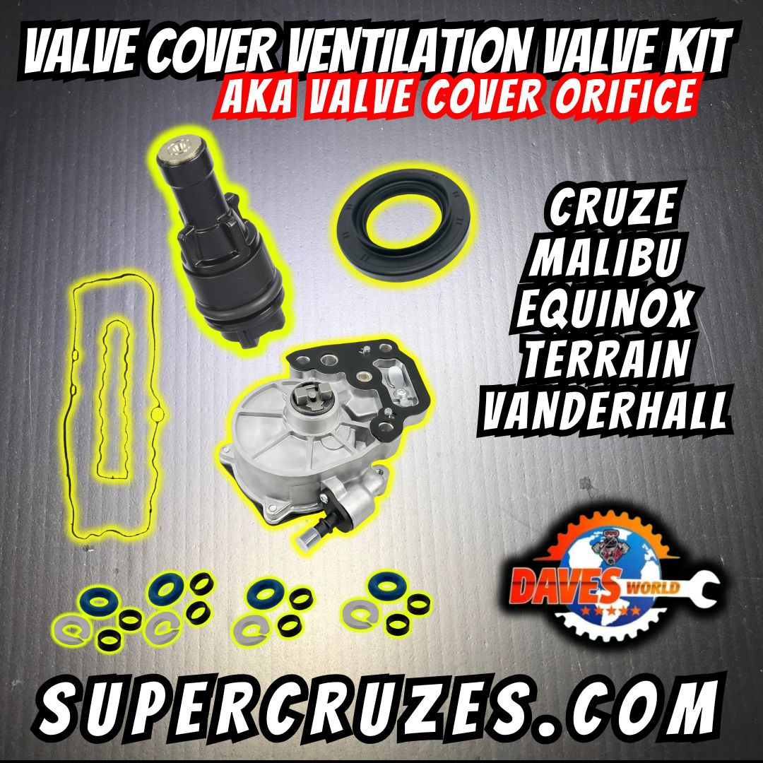 Valve Cover Ventilation Valve Kit (Valve Cover Orifice ...